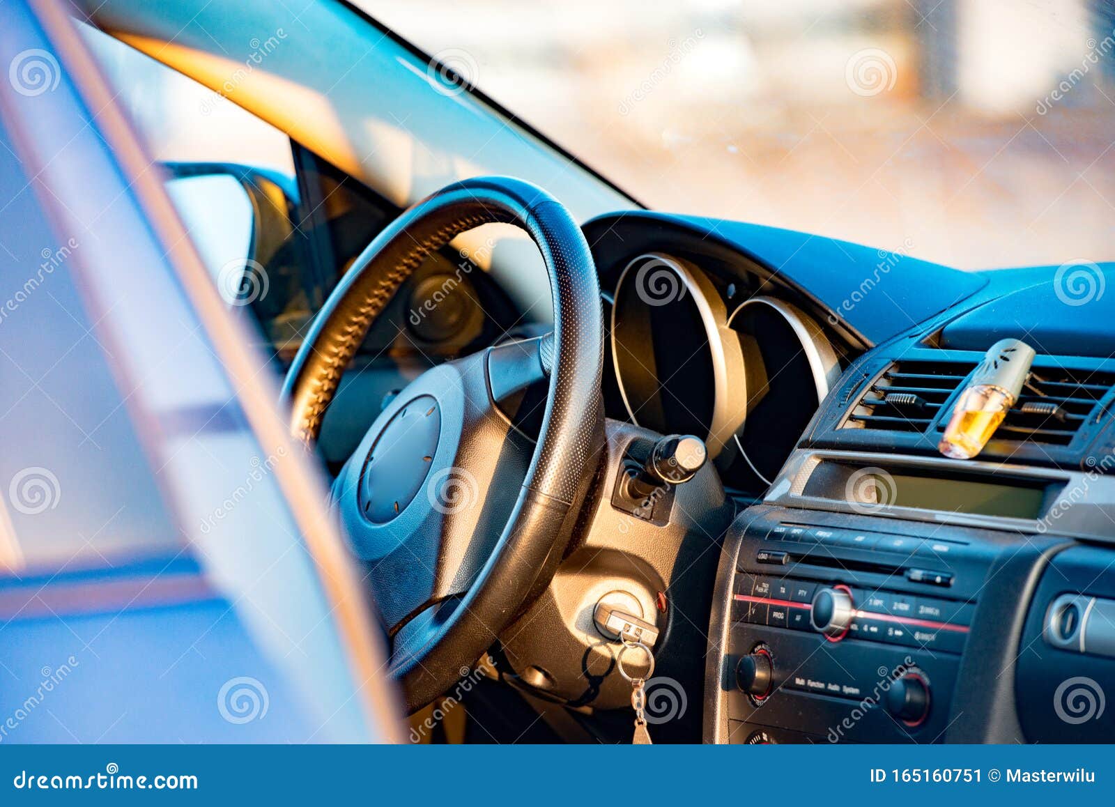 Interior view of car stock image. Image of retro, automotive - 165160751