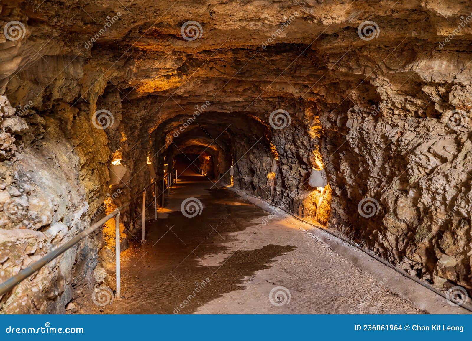 Interior View of the Cave of Inner Space Cavern Editorial Stock Image ...
