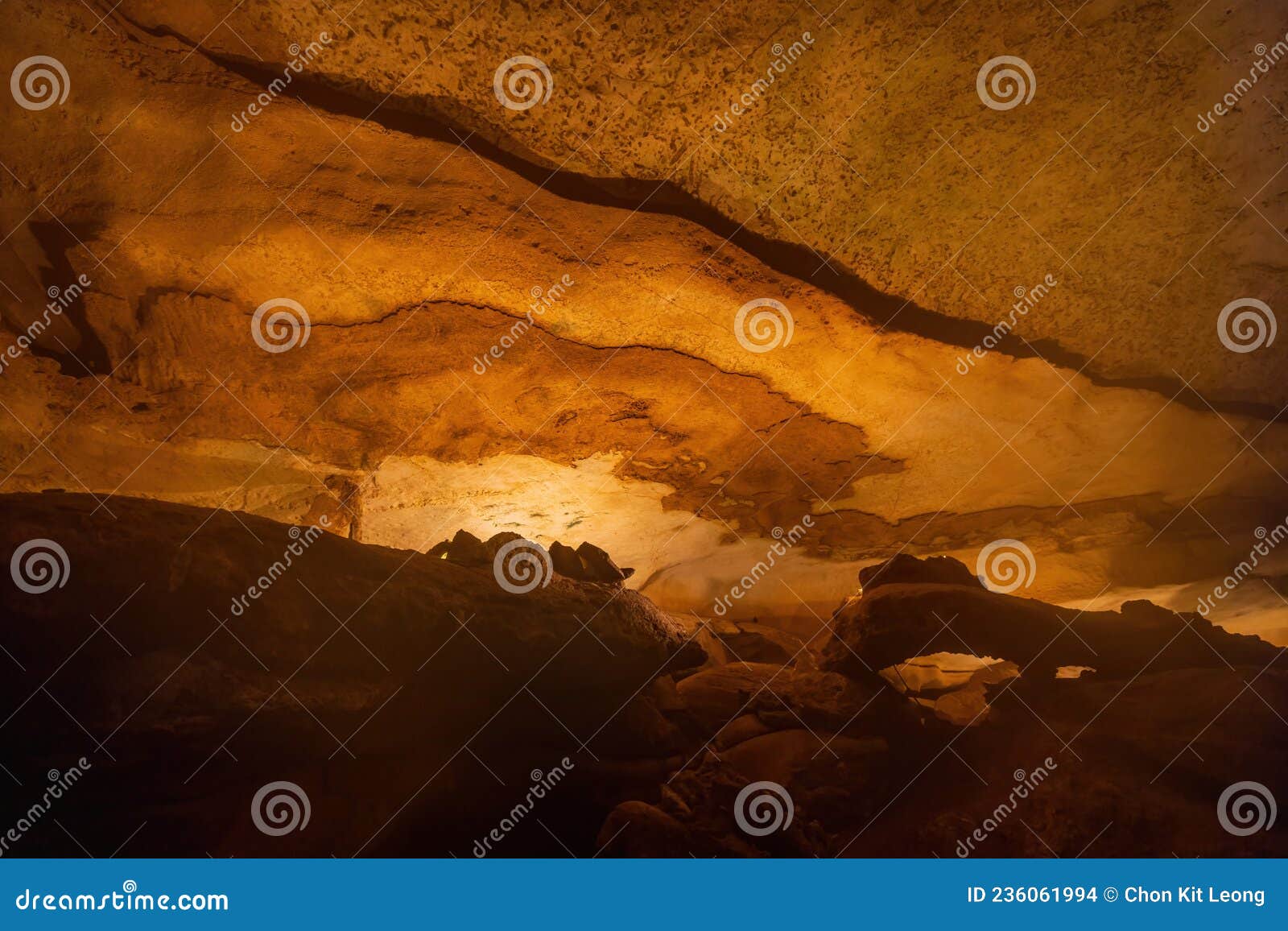 Interior View of the Cave of Inner Space Cavern Stock Photo - Image of ...