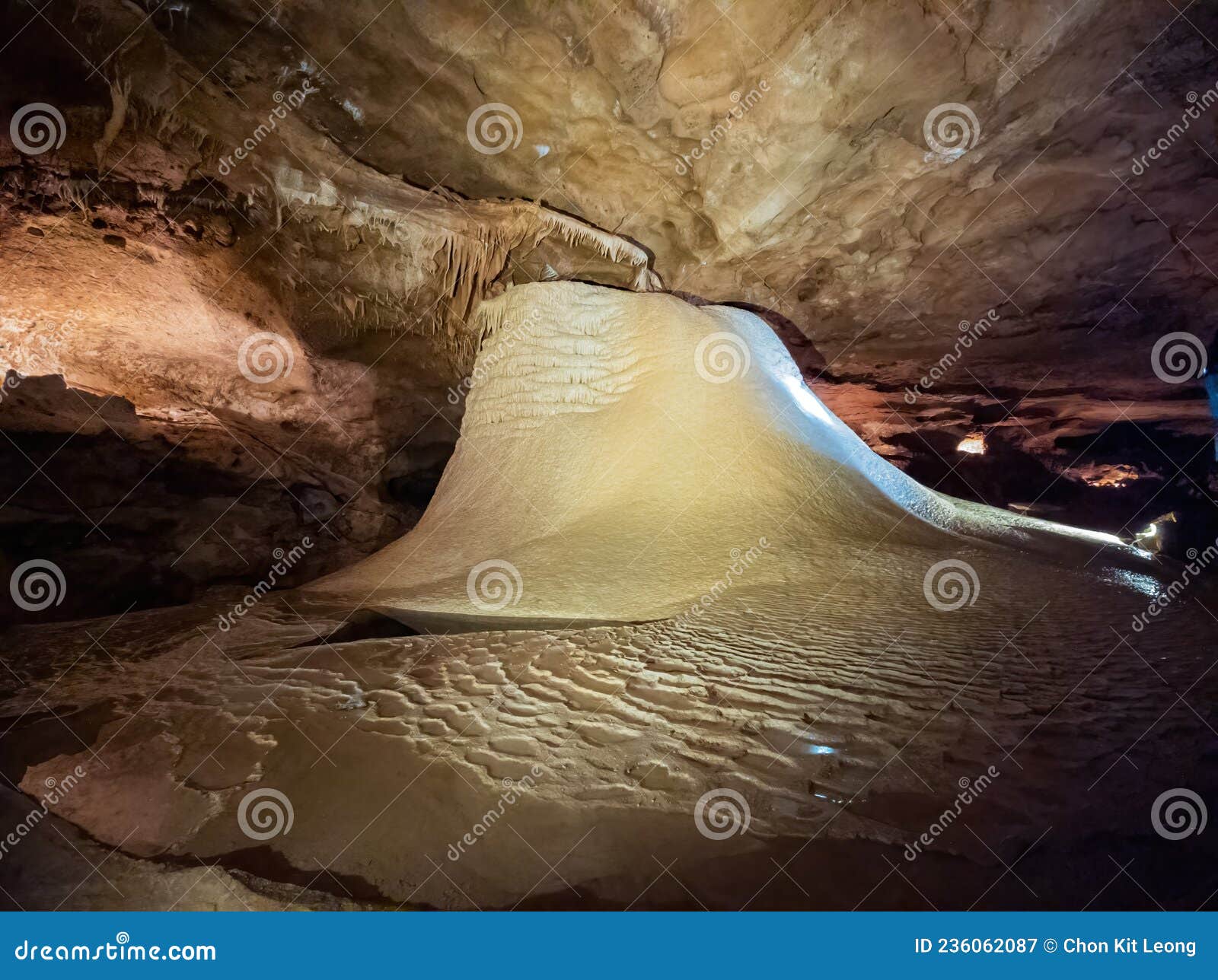 Interior View of the Cave of Inner Space Cavern Stock Image - Image of ...