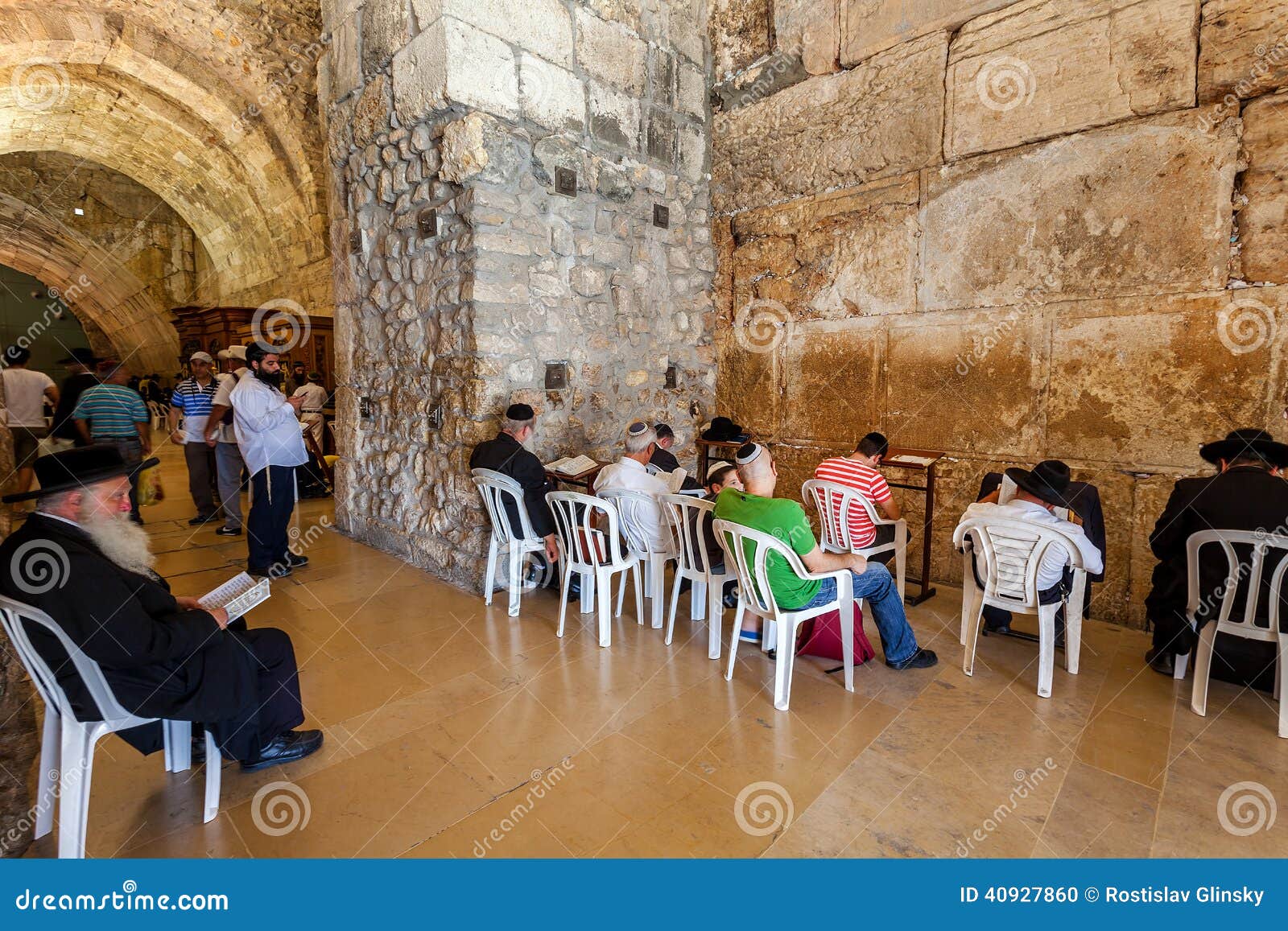 Interior View of Cave Synagogue in Jerusalem. Editorial Image - Image ...