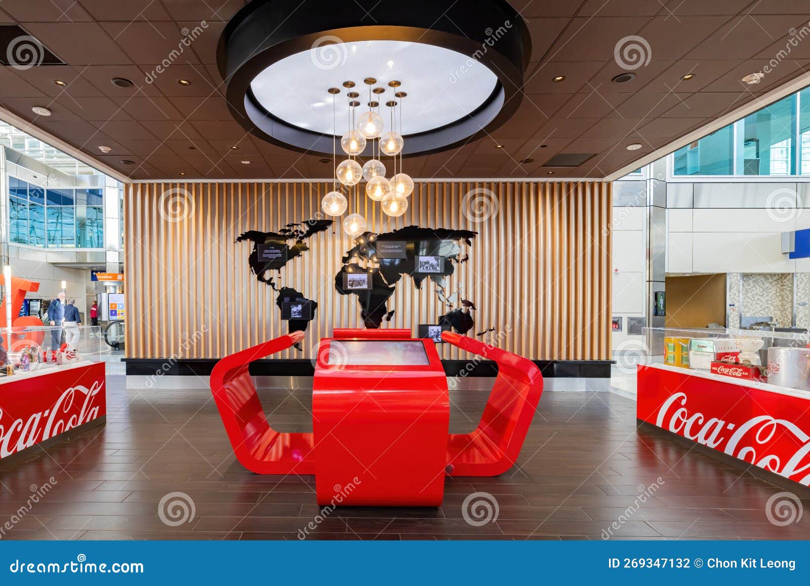 Interior View of the Coca Cola Around the World Experience Exhibition ...