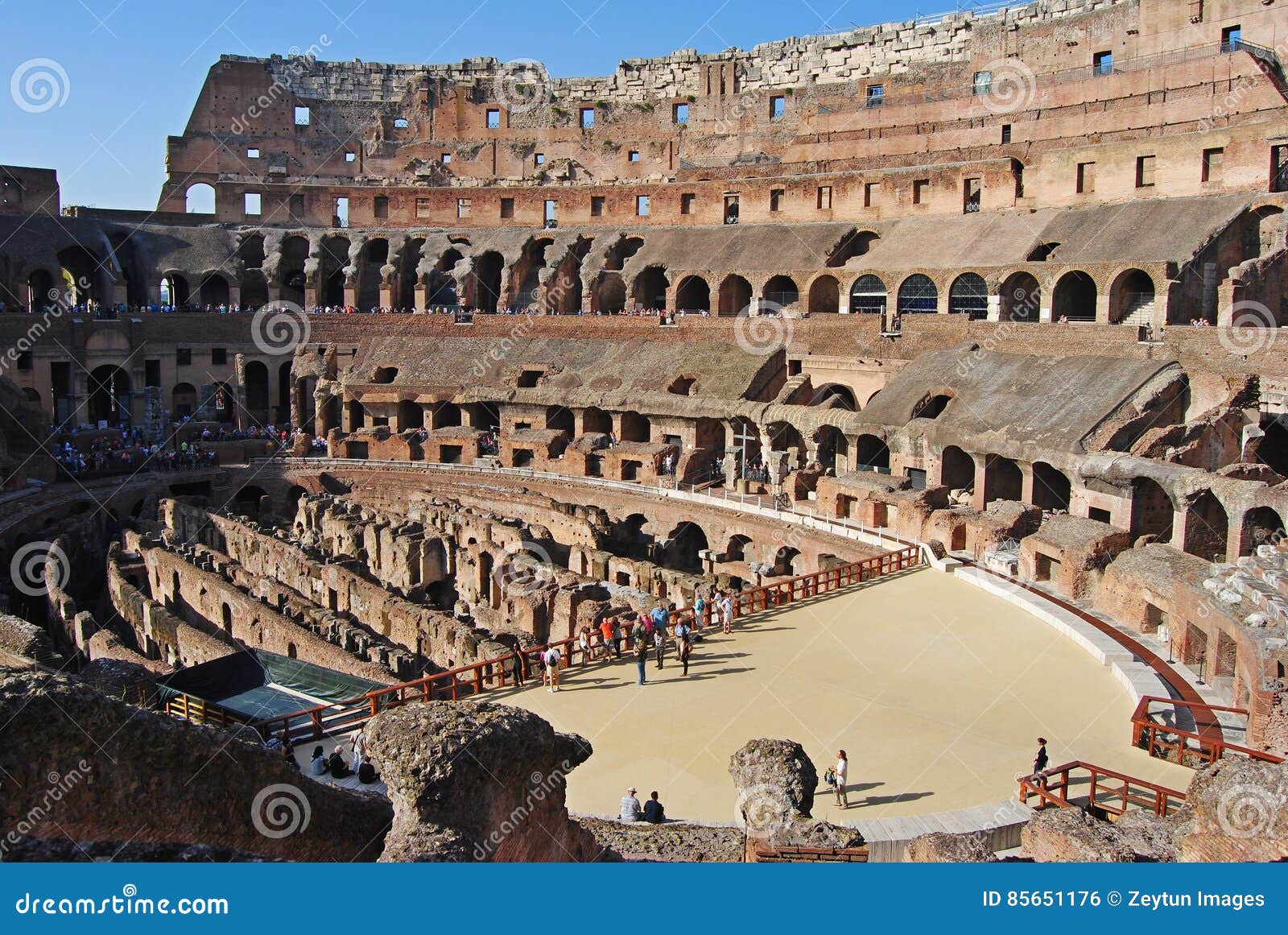 Interior View of the Colosseum in Rome Editorial Photo - Image of ...