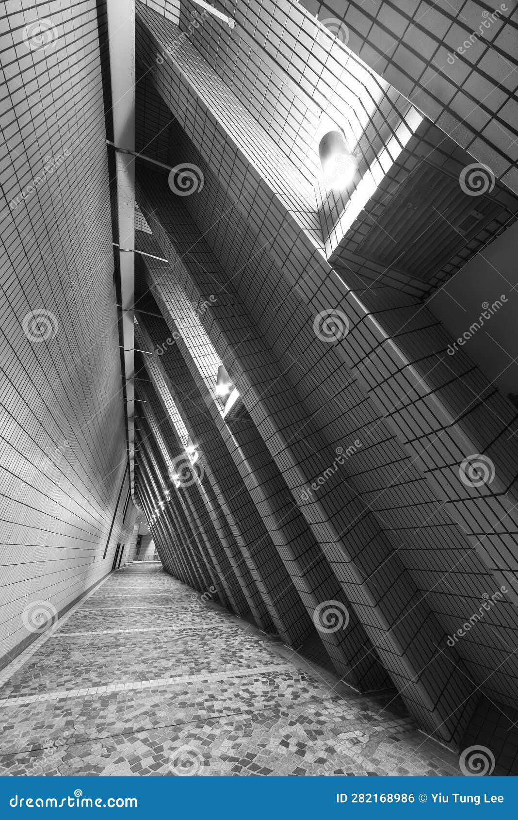 Interior View of Corridor of Modern Architecture Stock Photo - Image of ...