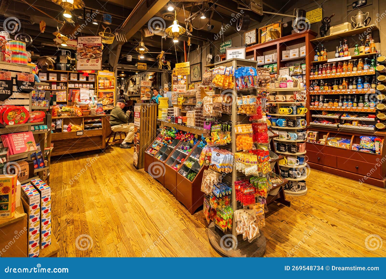 Interior View of the Cracker Barrel Old Country Store Editorial Stock ...