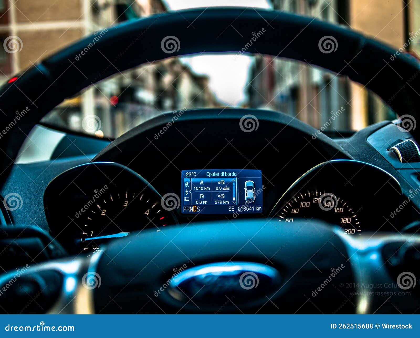 Dash View of Ford Kuga 2015 Editorial Stock Photo - Image of race ...
