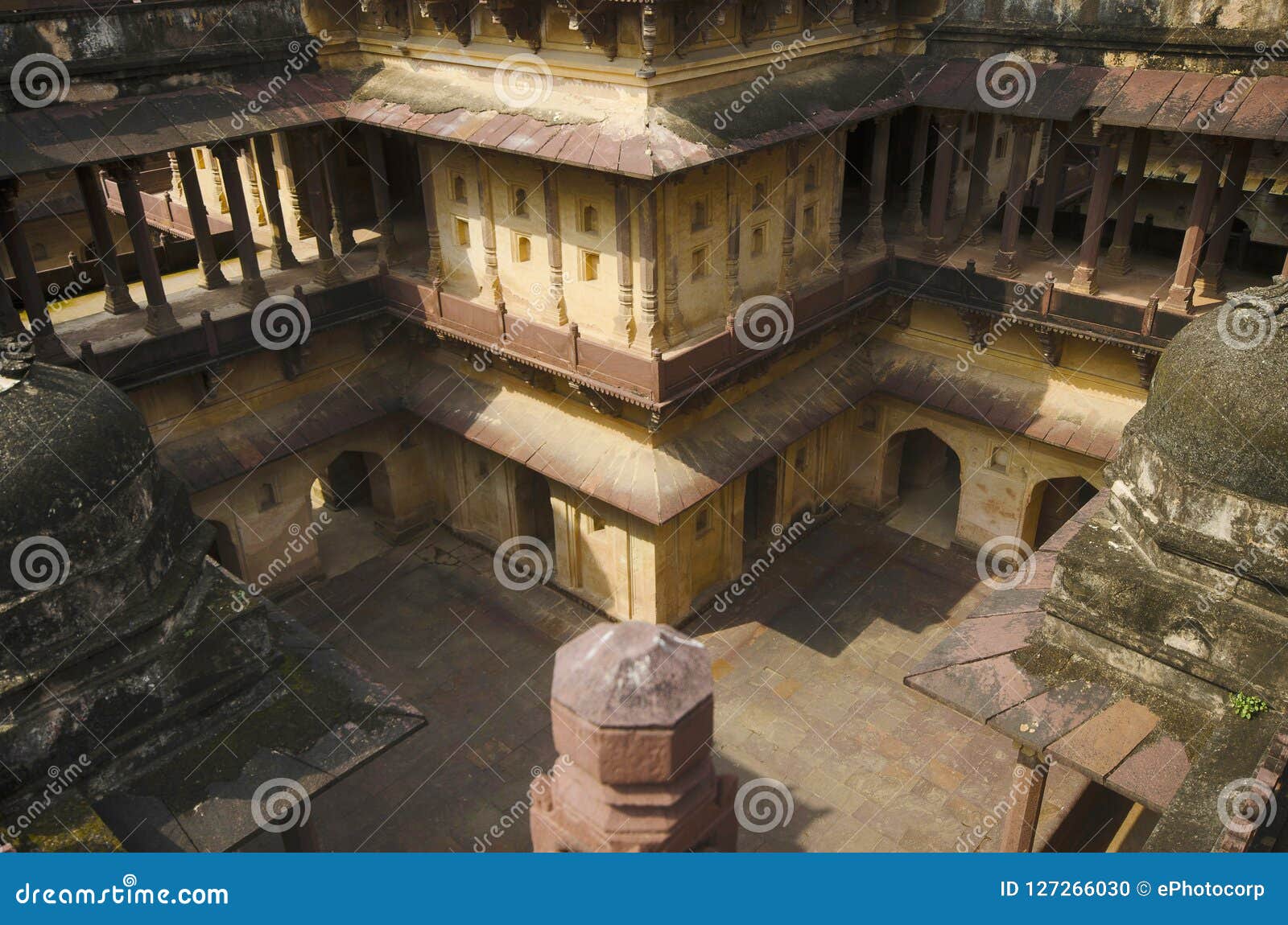 Interior View of Datia Palace. Also Known As Bir Singh Palace or Bir ...