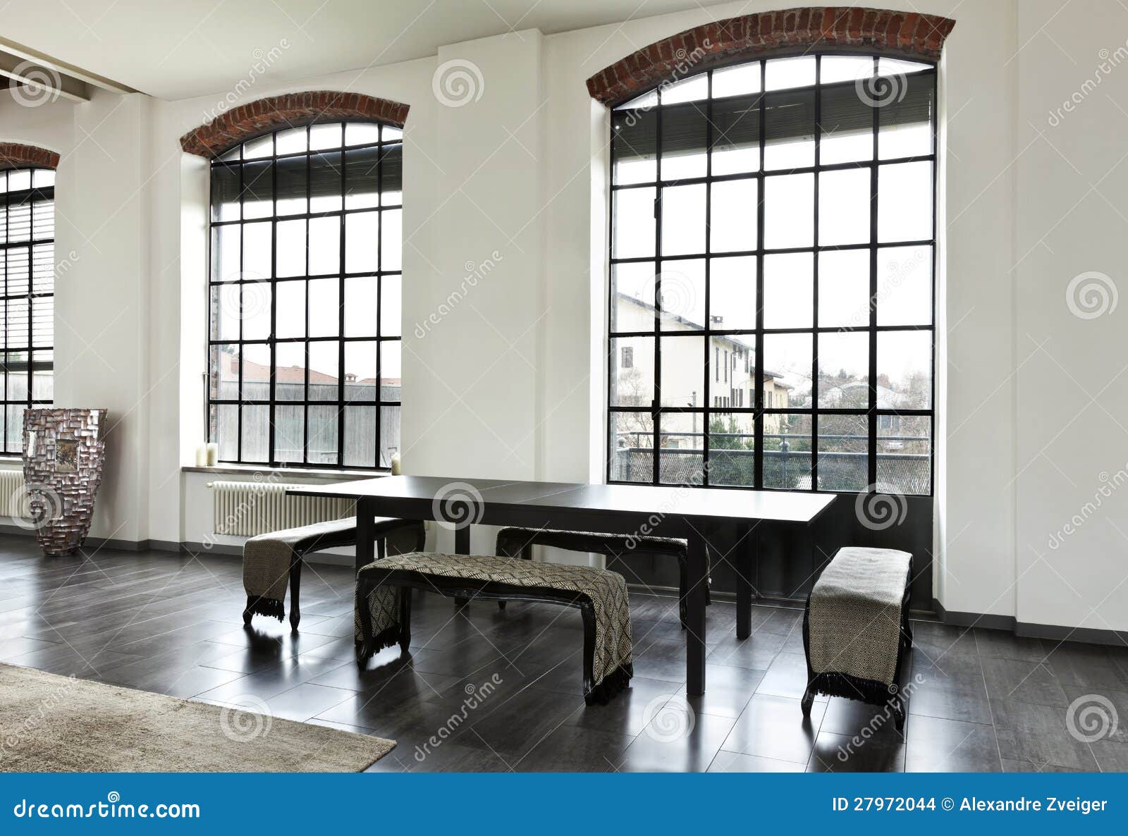 Interior, View of the Dining Table Stock Photo - Image of comfortable ...