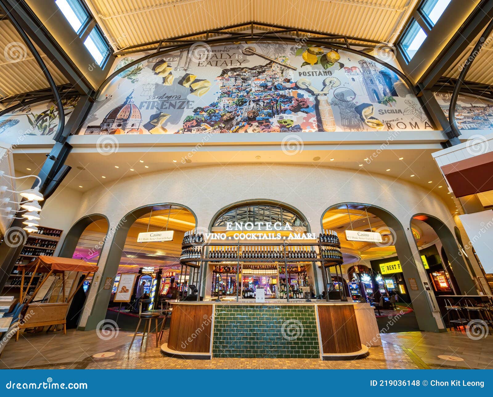 Interior View of the Eataly Park MGM Editorial Stock Photo - Image of ...