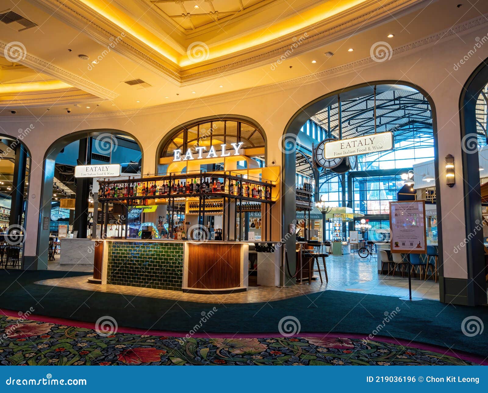 Interior View of the Eataly Park MGM Editorial Photo - Image of wine ...