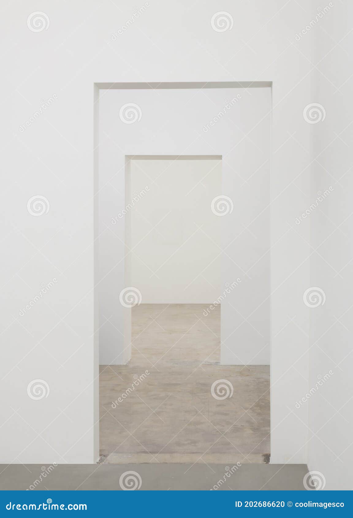 An Interior View of an Empty Art Gallery Stock Photo - Image of ...