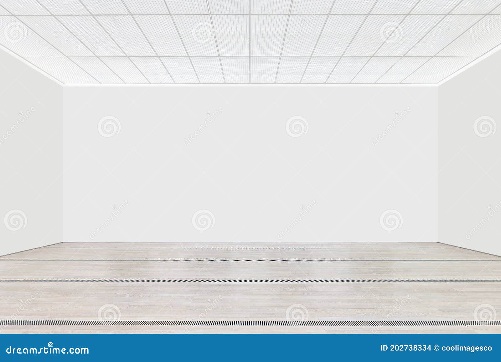 An Interior View of an Empty Art Gallery Stock Illustration ...