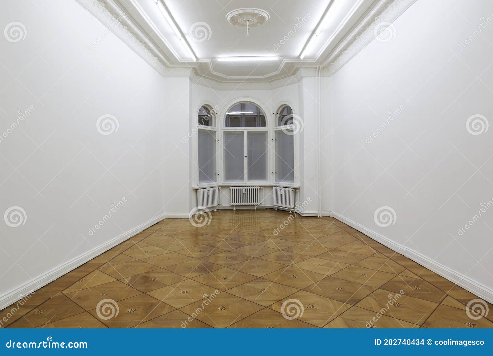 An Interior View of an Empty Art Gallery Stock Photo - Image of open ...