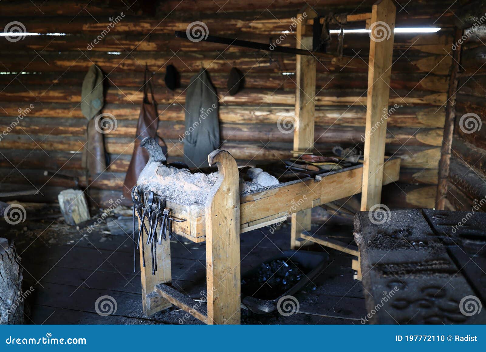 Interior of forge stock photo. Image of handwork, inside - 197772110