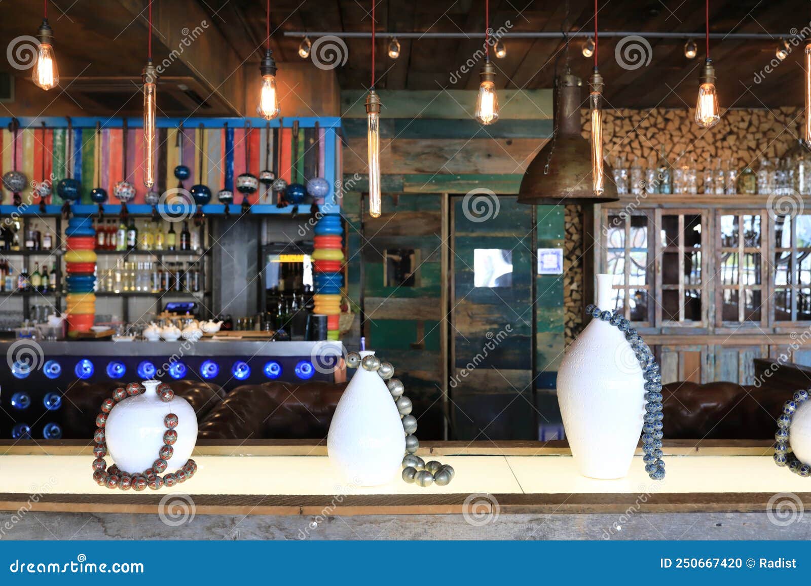 Interior View of Empty Restaurant Stock Photo - Image of house ...