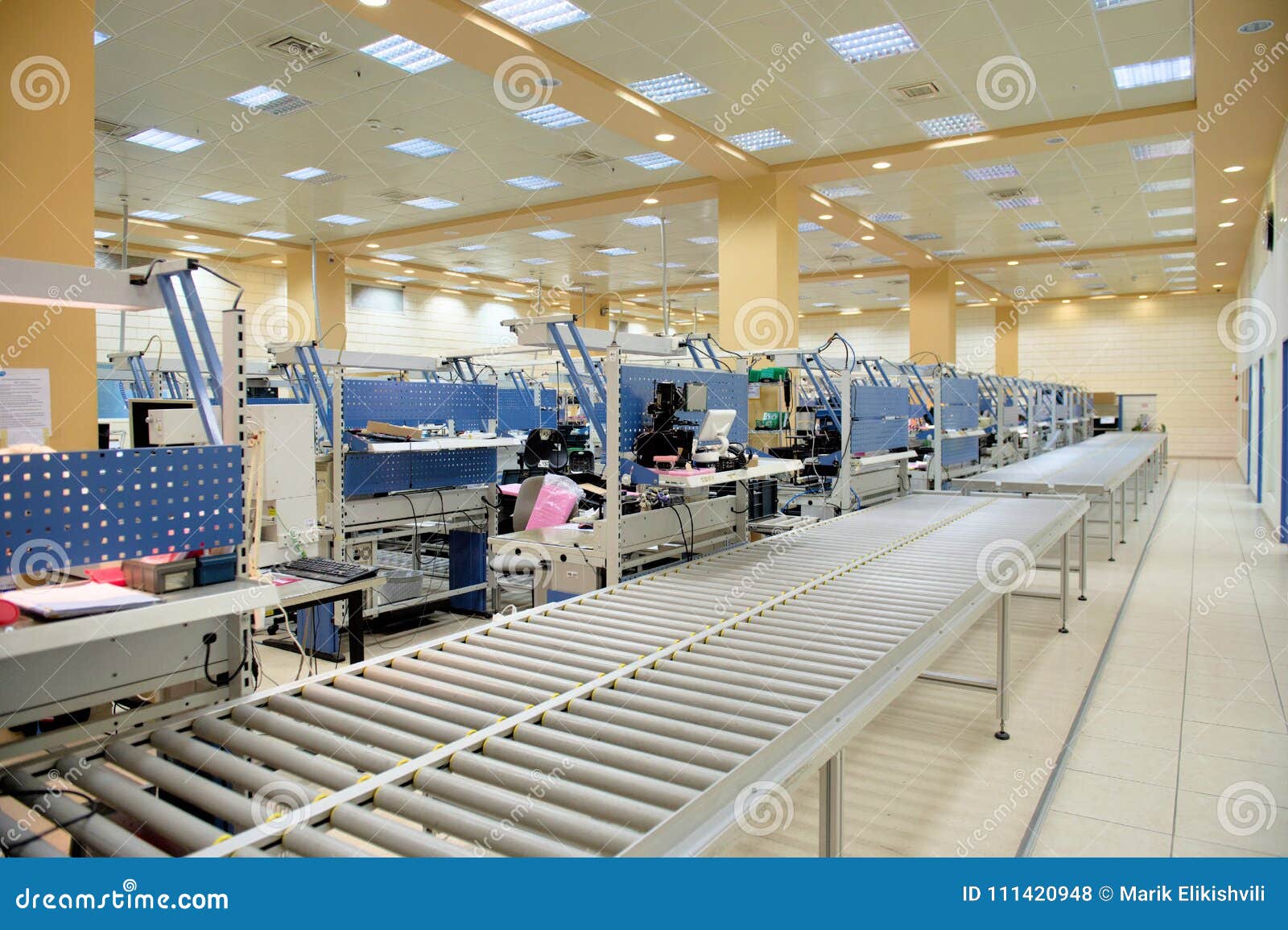 Electronics Factory Workplace Editorial Stock Photo - Image of steam ...