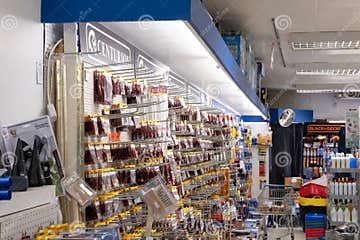 Interior View of a General Hardware and DIY Store Showing the Various ...