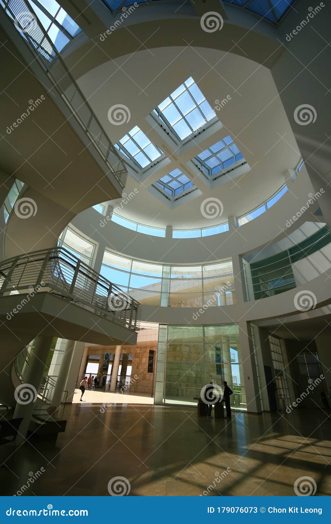 Interior View of the Getty Center Editorial Stock Photo - Image of ...