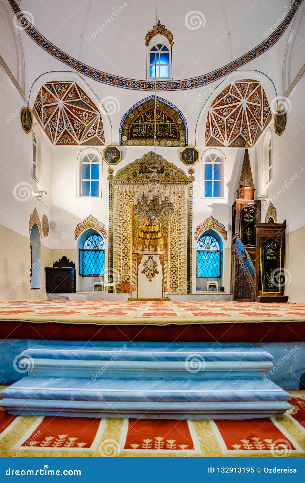 Interior View of Ghazi Orhan Mosque in Bursa, Turkey Editorial Image ...