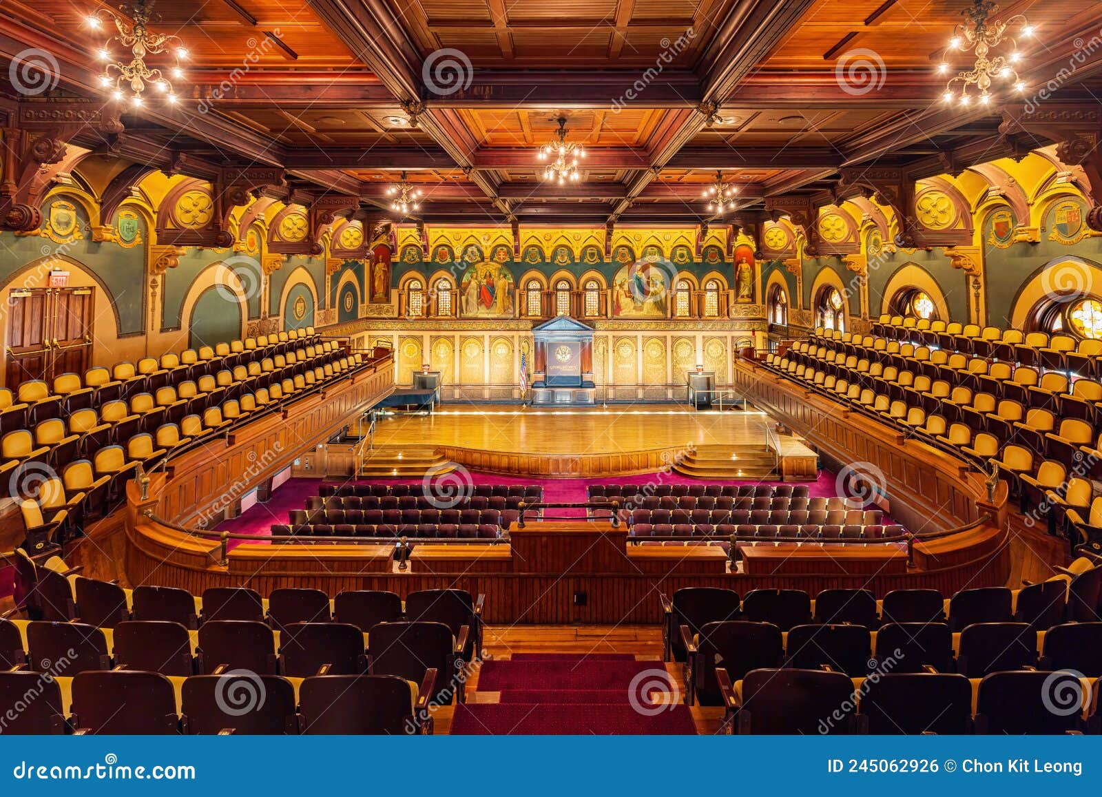 Interior View of the Healy Hall in Georgetown University Editorial ...