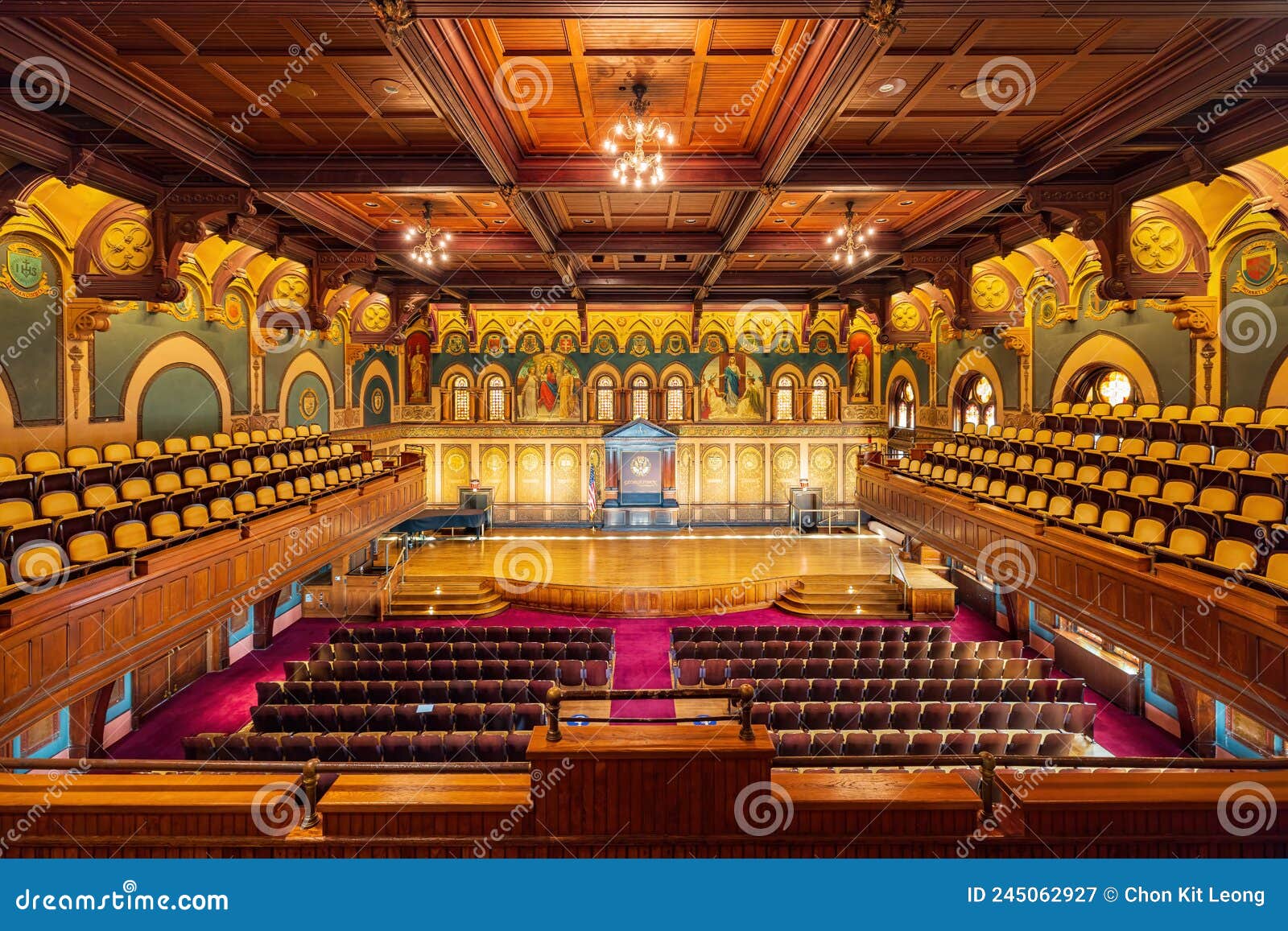 Interior View of the Healy Hall in Georgetown University Editorial ...