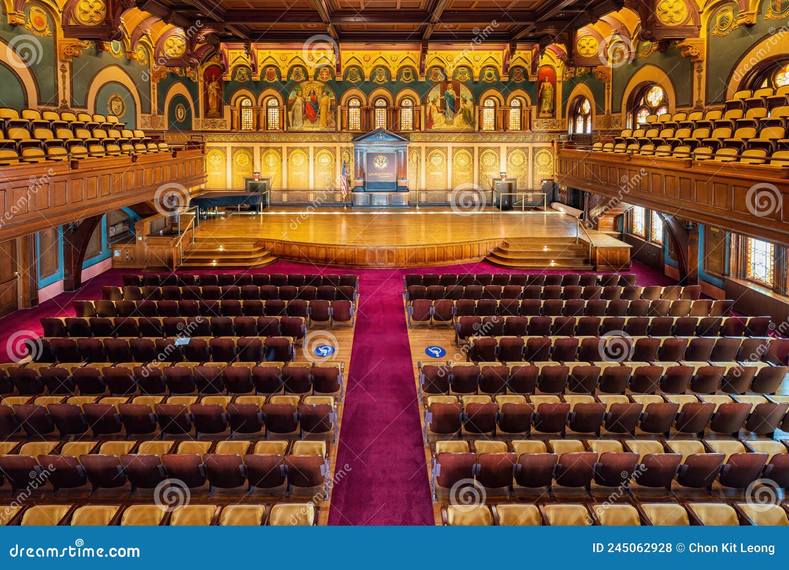 Interior View of the Healy Hall in Georgetown University Editorial ...