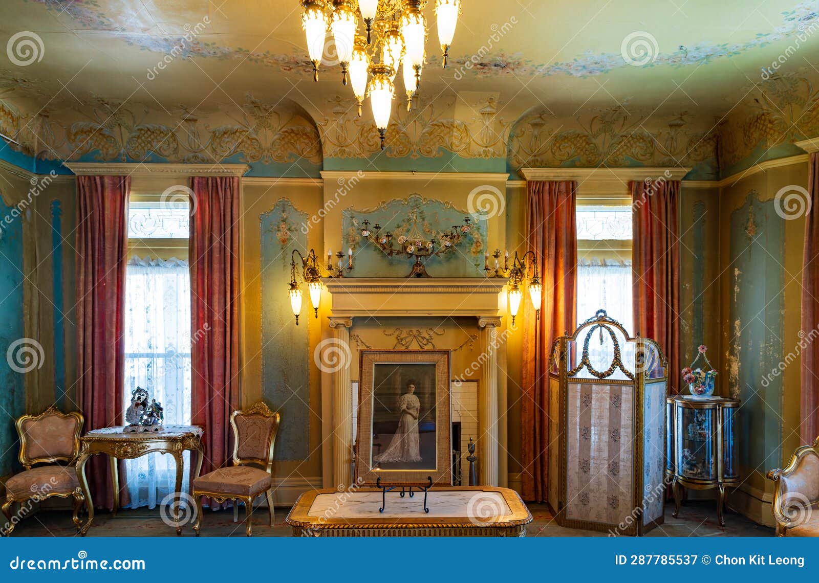 Interior View of the Henry Overholser Mansion Editorial Photography ...