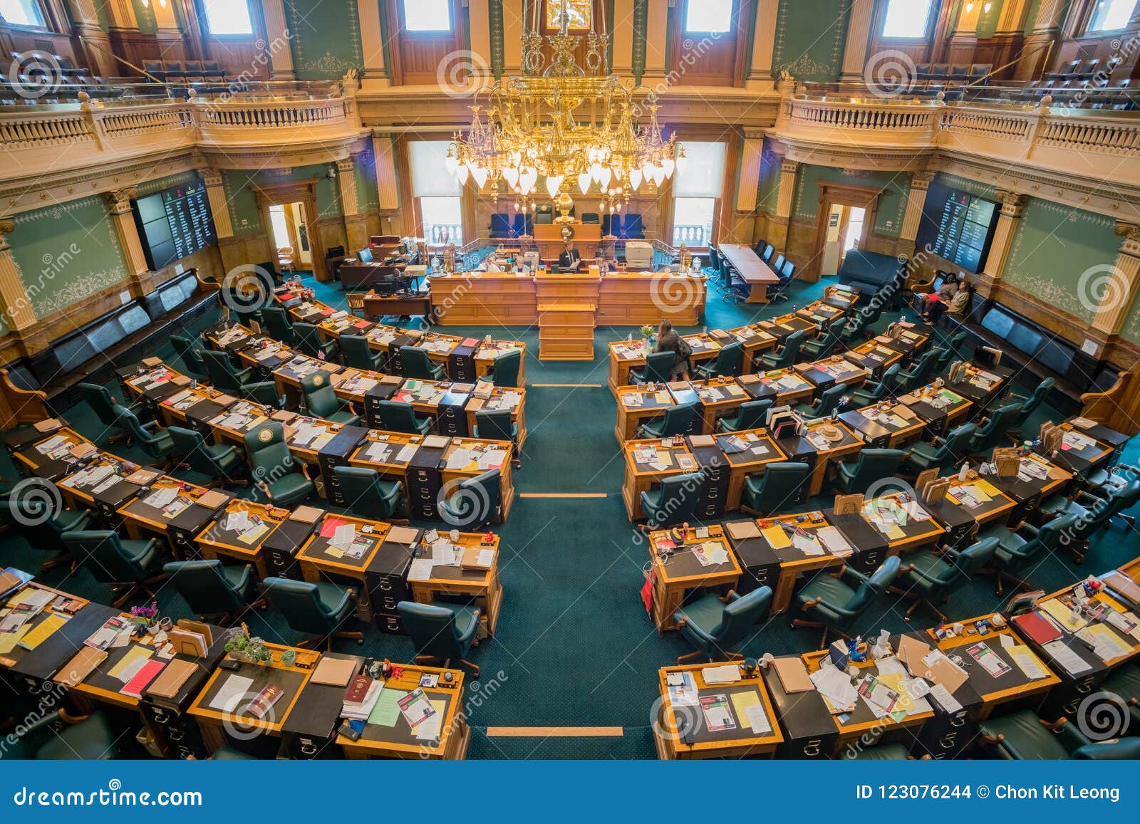 Interior View of the Historical Colorado State Capitol Stock Photo ...