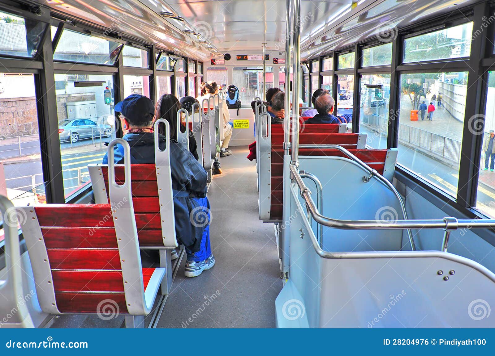 Interior View of Hong Kong Tram Editorial Photo - Image of hong ...