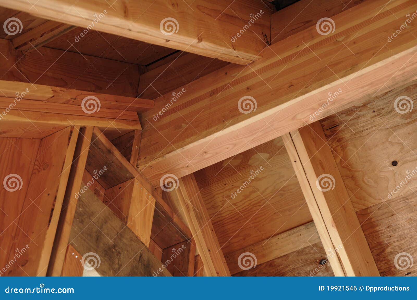 Interior Rafters Of A Barn Stock Photo | CartoonDealer.com #20742672