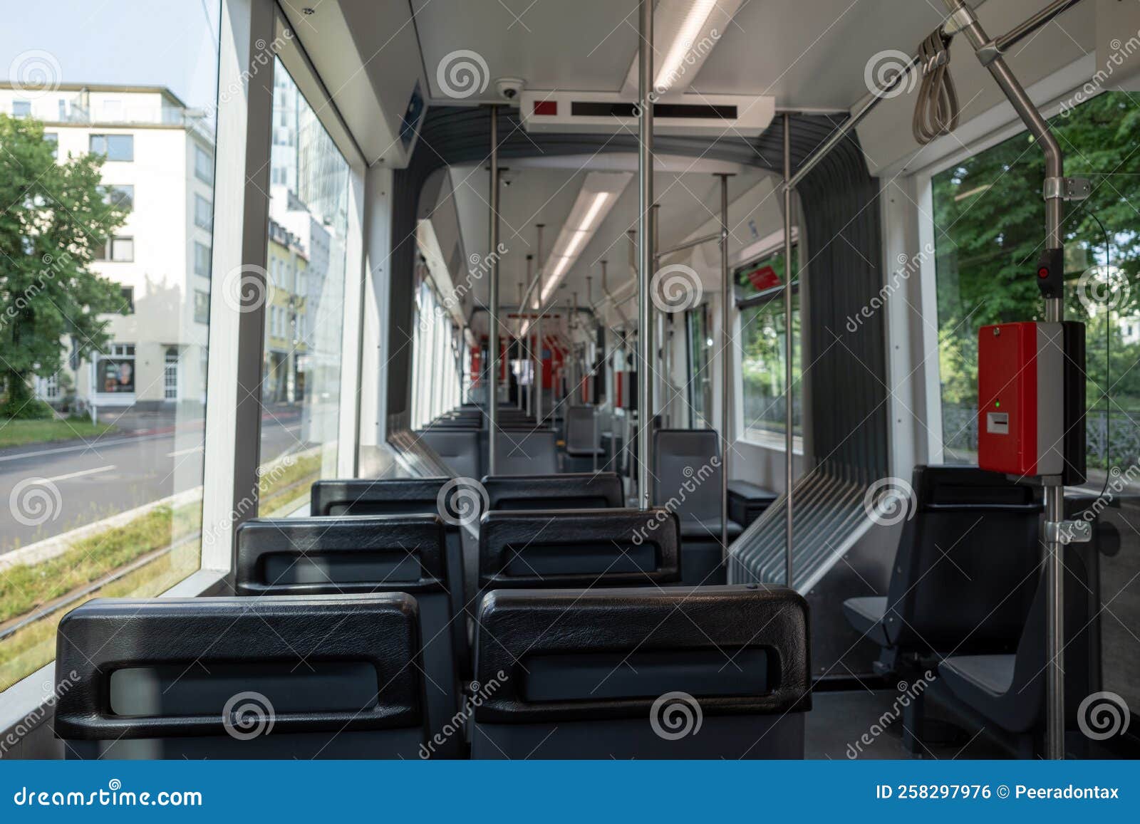 Trains or Light Rail Tram in Germany. Stock Photo - Image of düsseldorf ...
