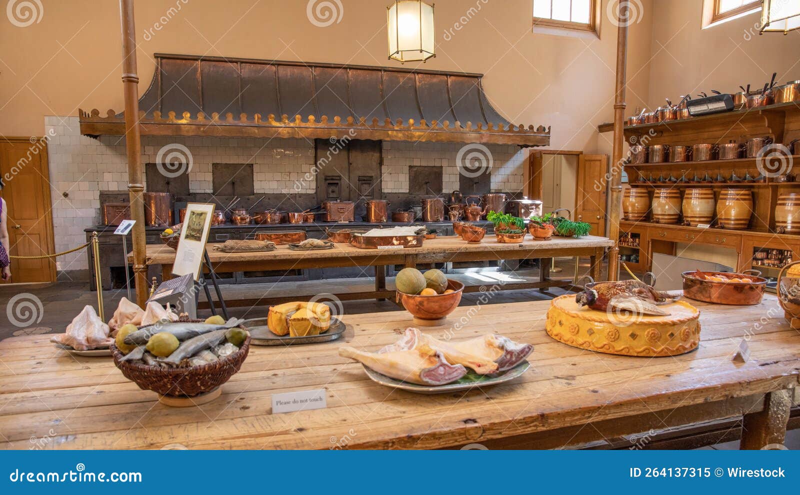 Interior View of the Kitchen of the Royal Pavilion in Brighton, the UK ...
