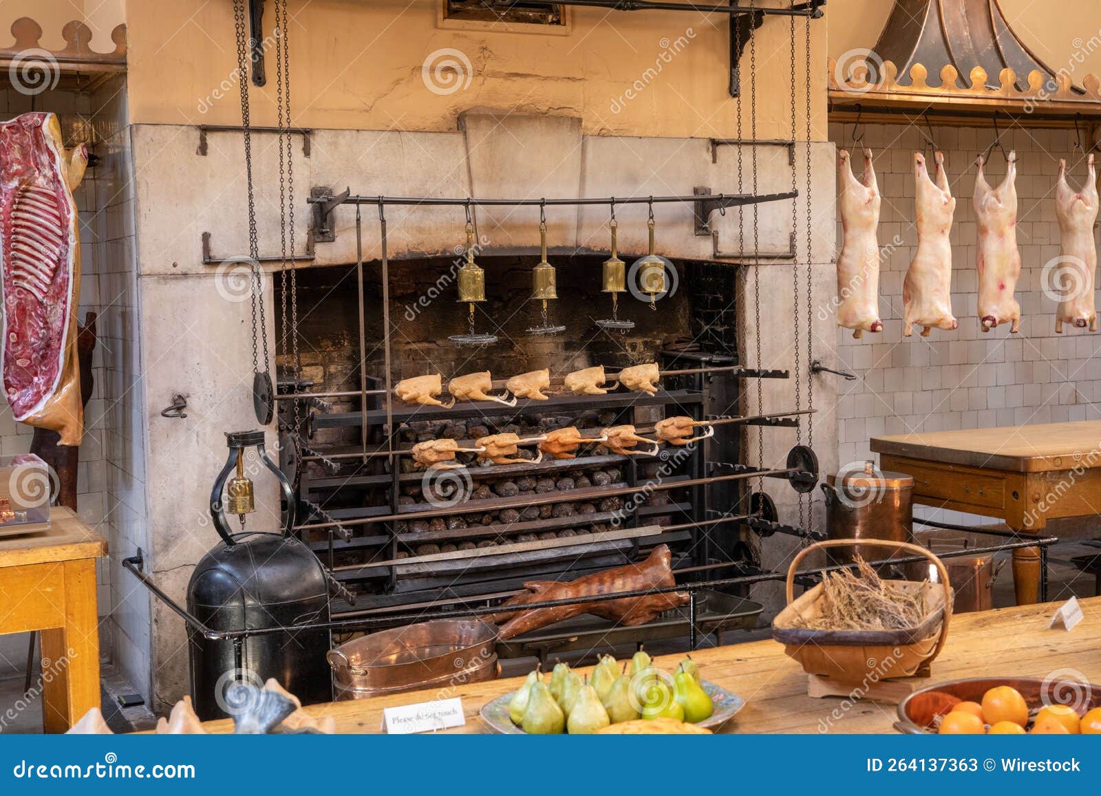 Interior View of the Kitchen of the Royal Pavilion in Brighton, the UK ...