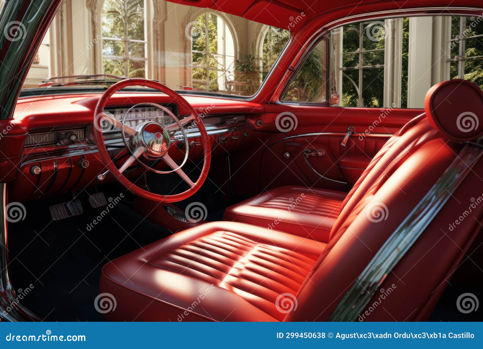 Interior View of a Large Luxury Car. Stock Photo - Image of shiny, auto ...