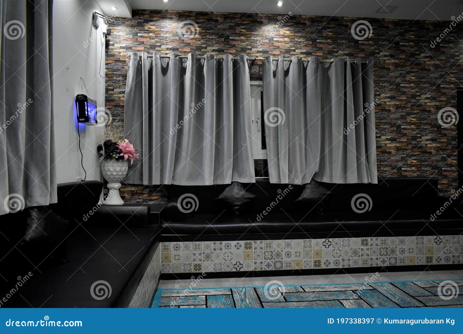 Interior View of the Living Space of a Luxury Middle Eastern Villa ...