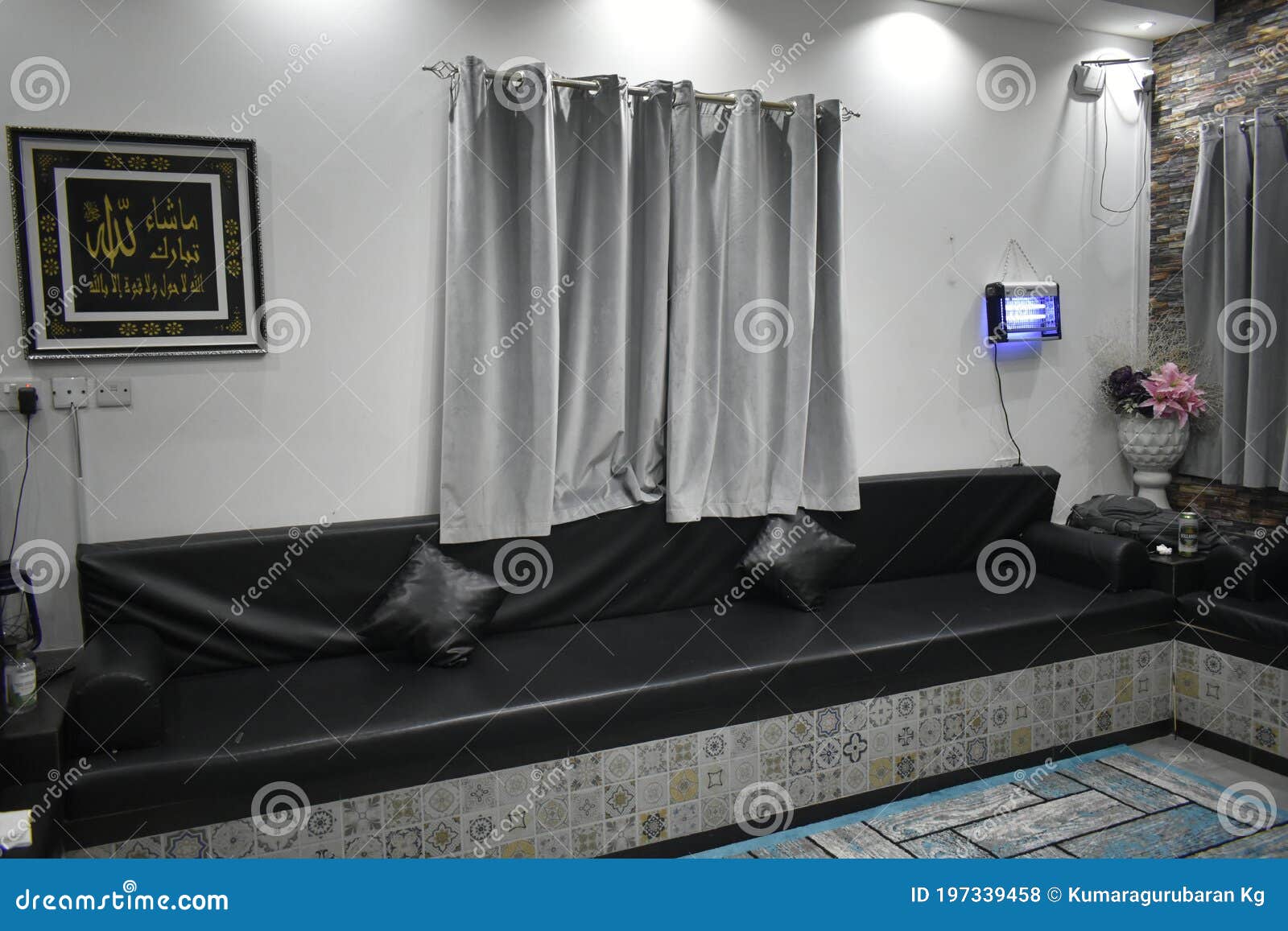 Interior View of the Living Space of a Luxury Middle Eastern Villa ...