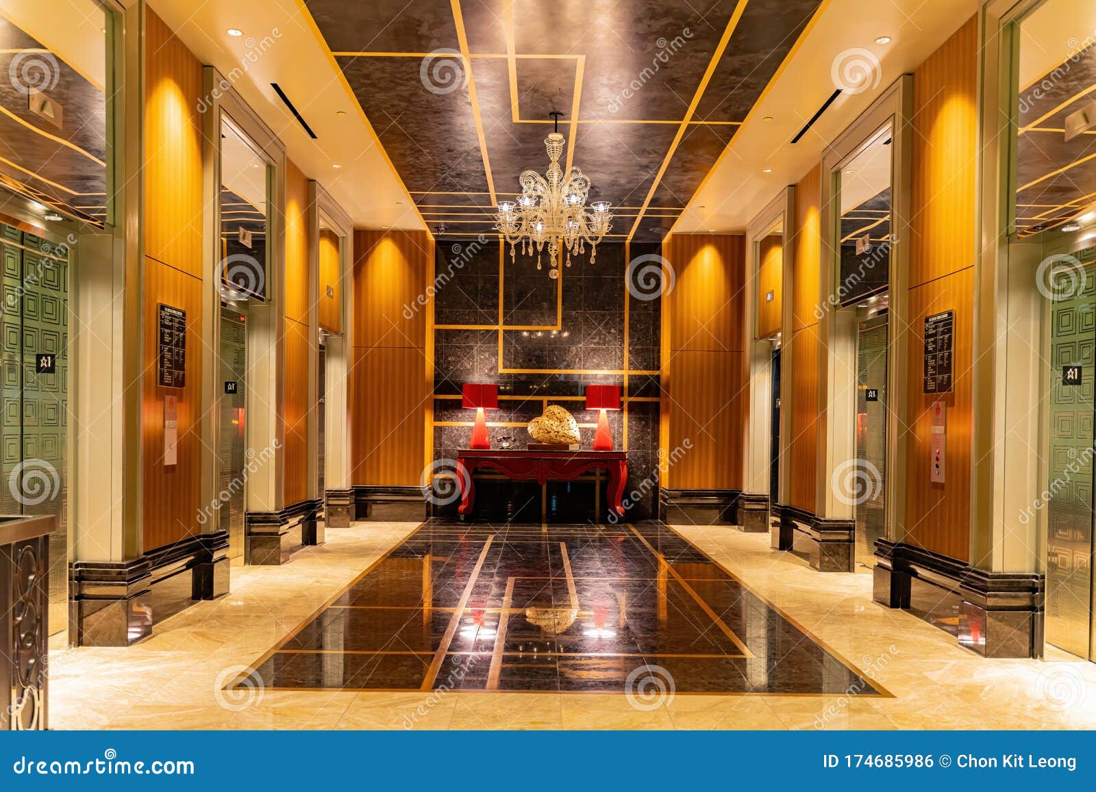Interior View of the Lobby in the Cosmopolitan Editorial Photo - Image ...