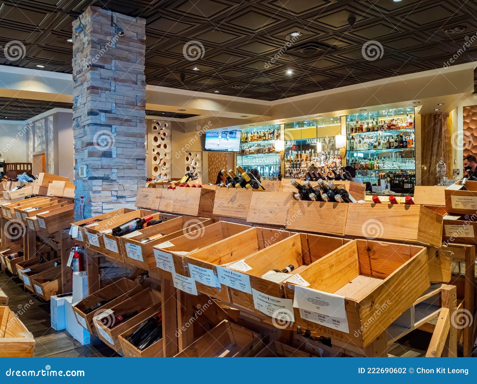 Interior View of the Marche Bacchus Restaurant Editorial Photography ...