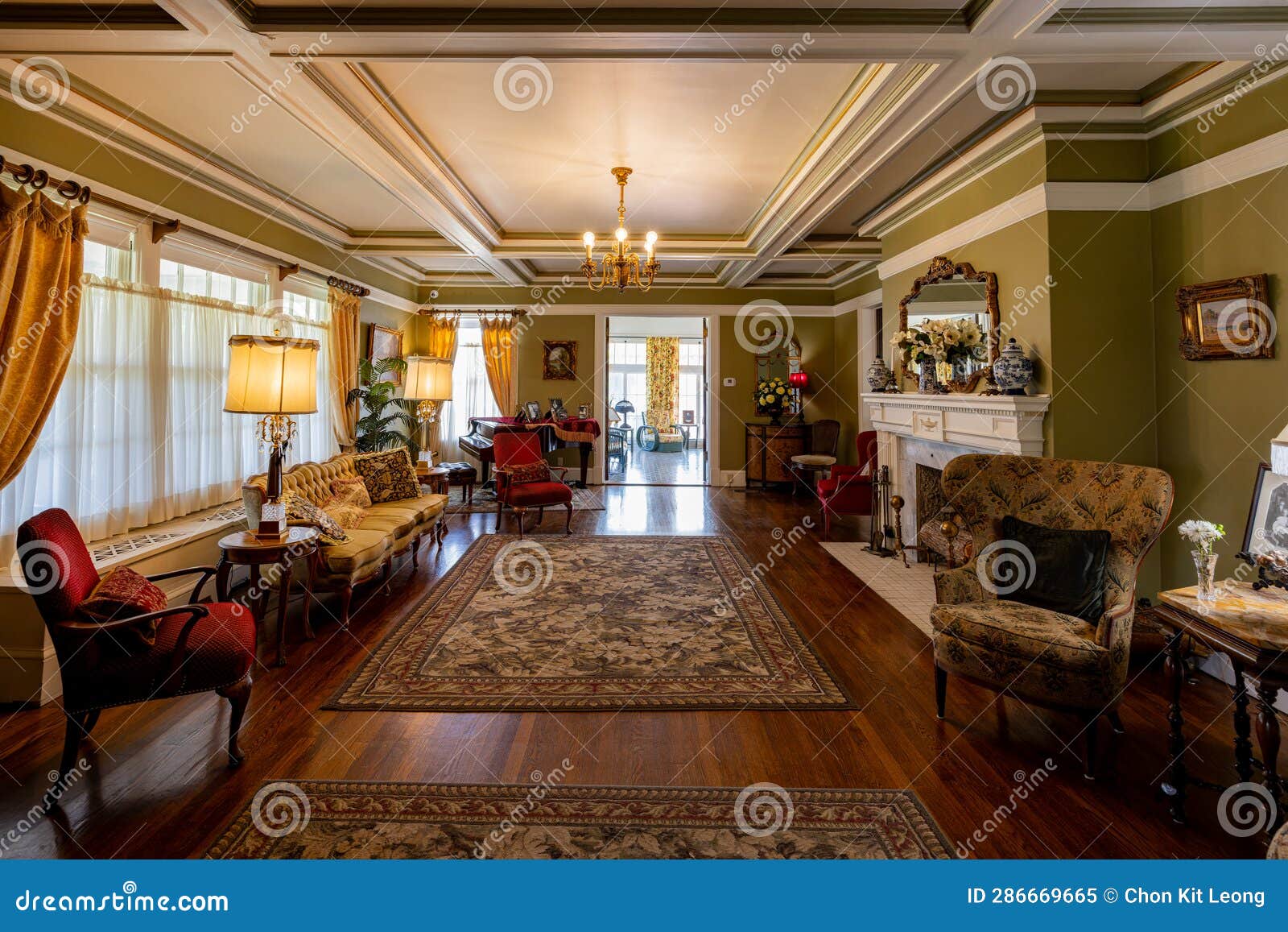 Interior View of the Marland S Grand Home Editorial Image - Image of ...