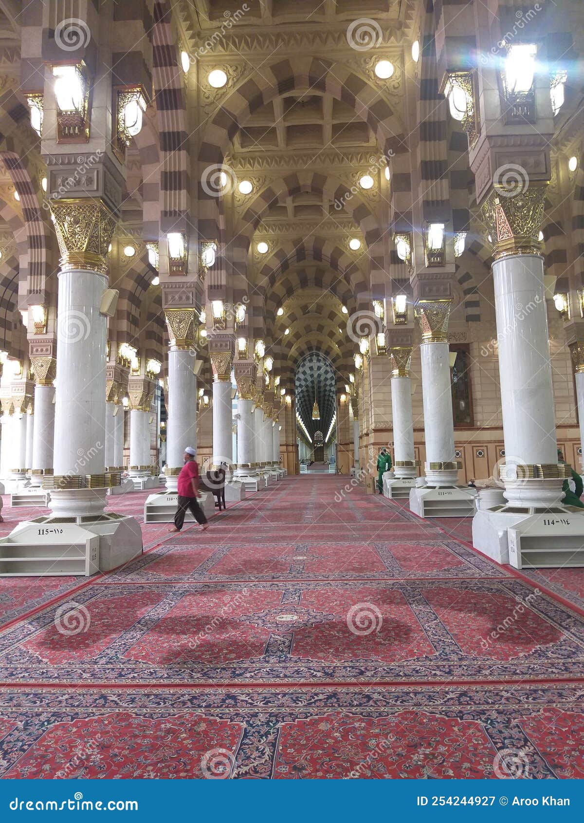 Interior View of Masjid for Muslims. Editorial Photography - Image of ...