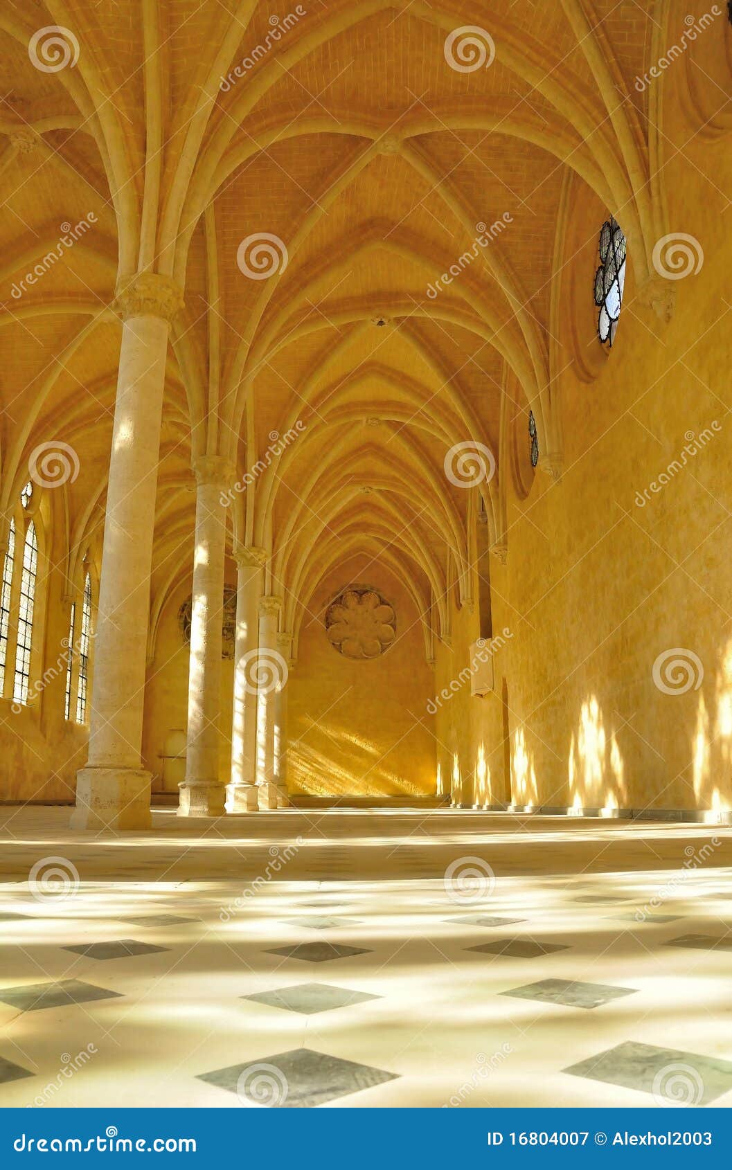 Interior View of a Medieval Hall Stock Image - Image of michel ...
