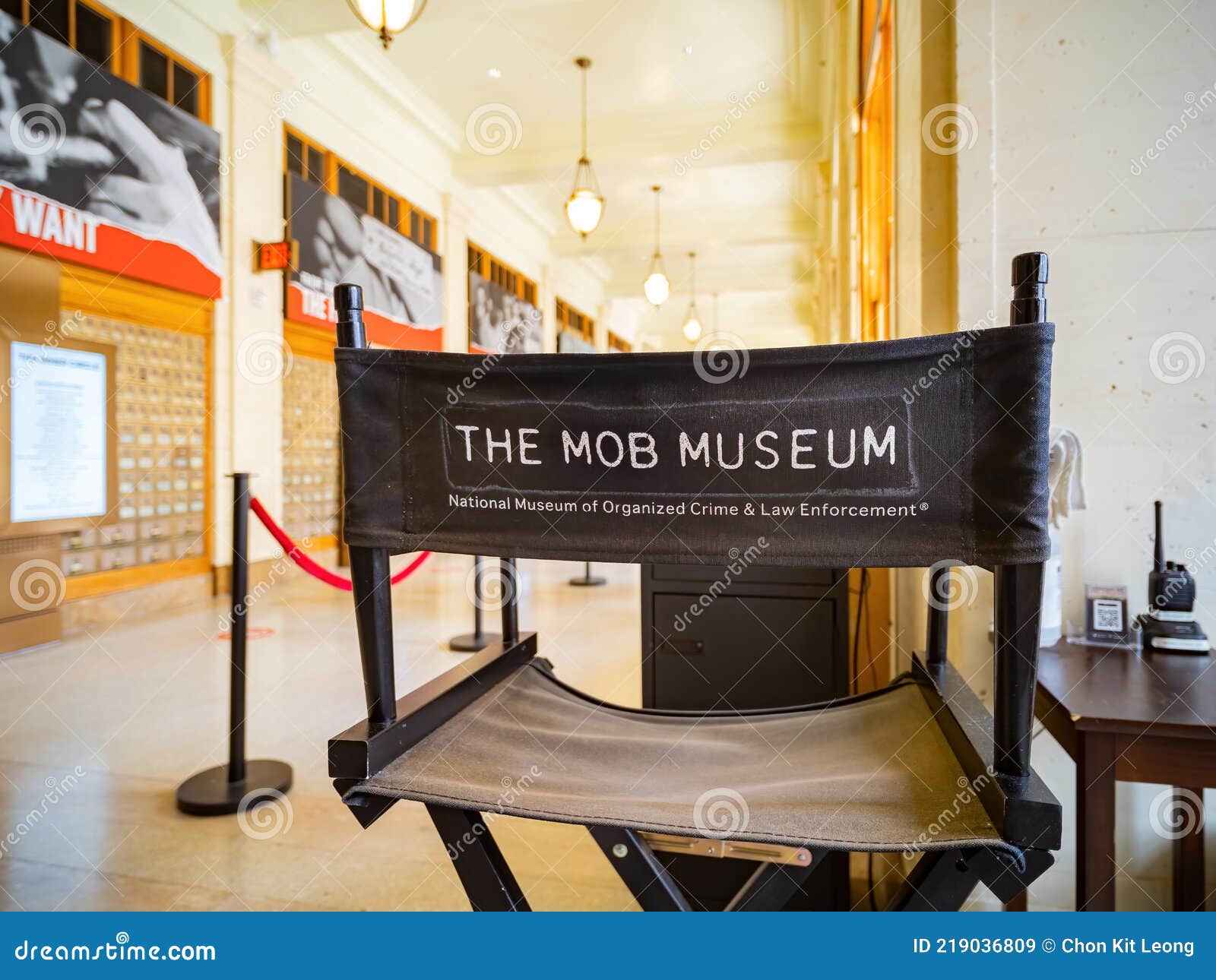 Interior View of the Mob Museum Editorial Stock Image - Image of ...