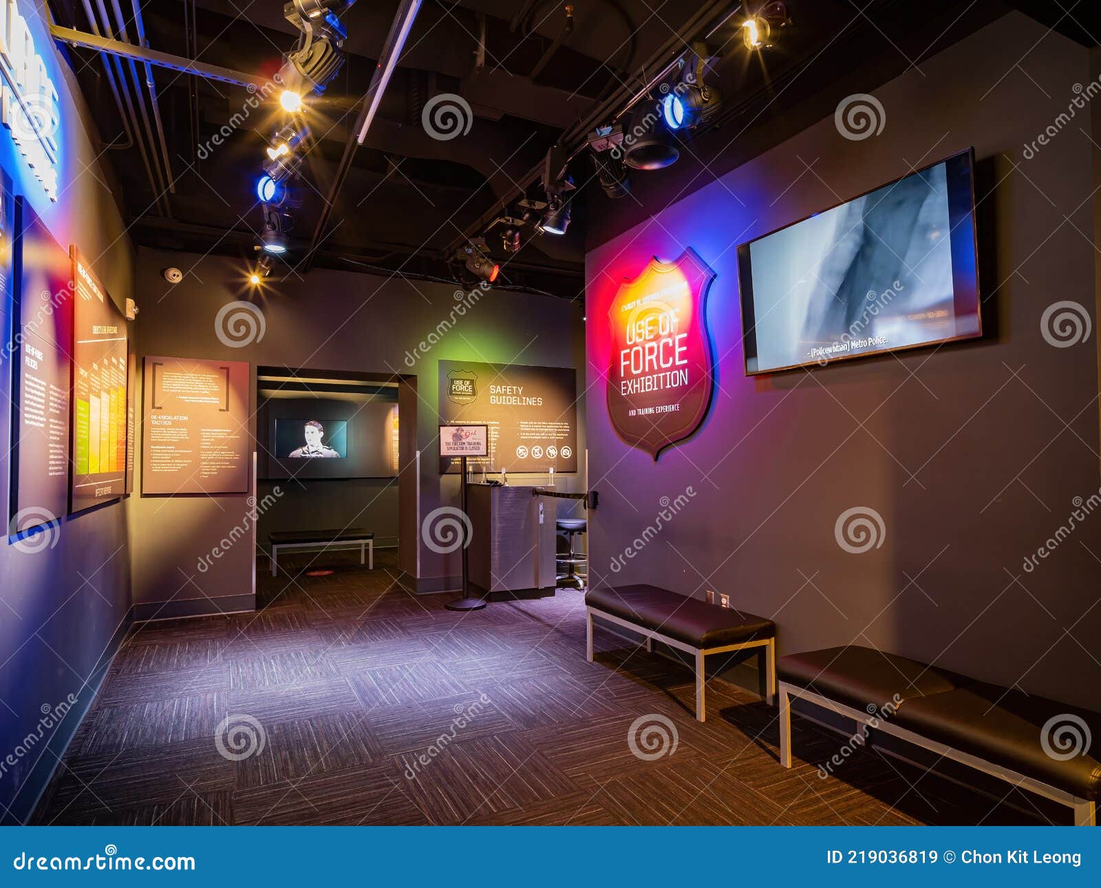 Interior View of the Mob Museum Editorial Stock Image - Image of ...