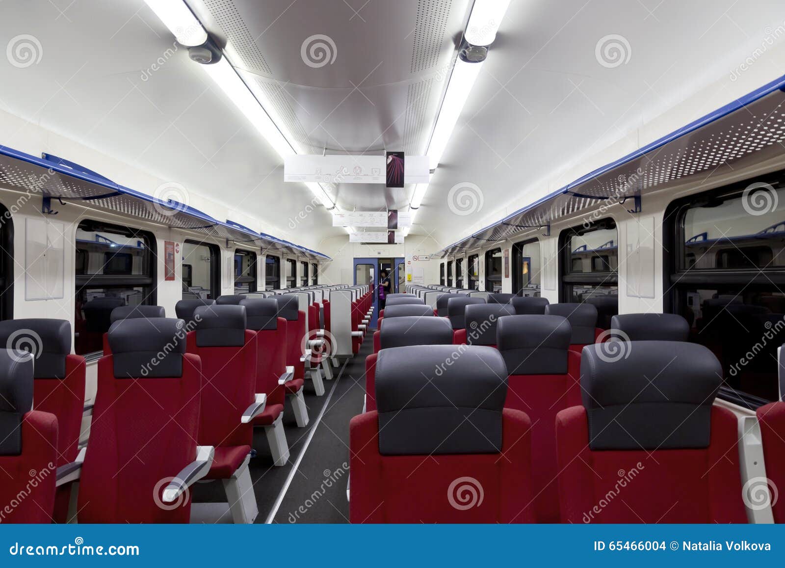An Interior View of a Modern High Speed Train Stock Photo - Image of ...
