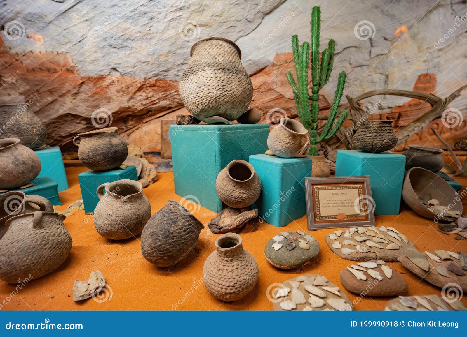 Interior View of the Moqui Cave Editorial Stock Photo - Image of town ...