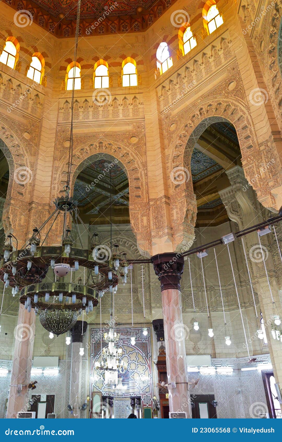 Interior View of Mosque , Alexandria, Egypt. Stock Photo - Image of ...