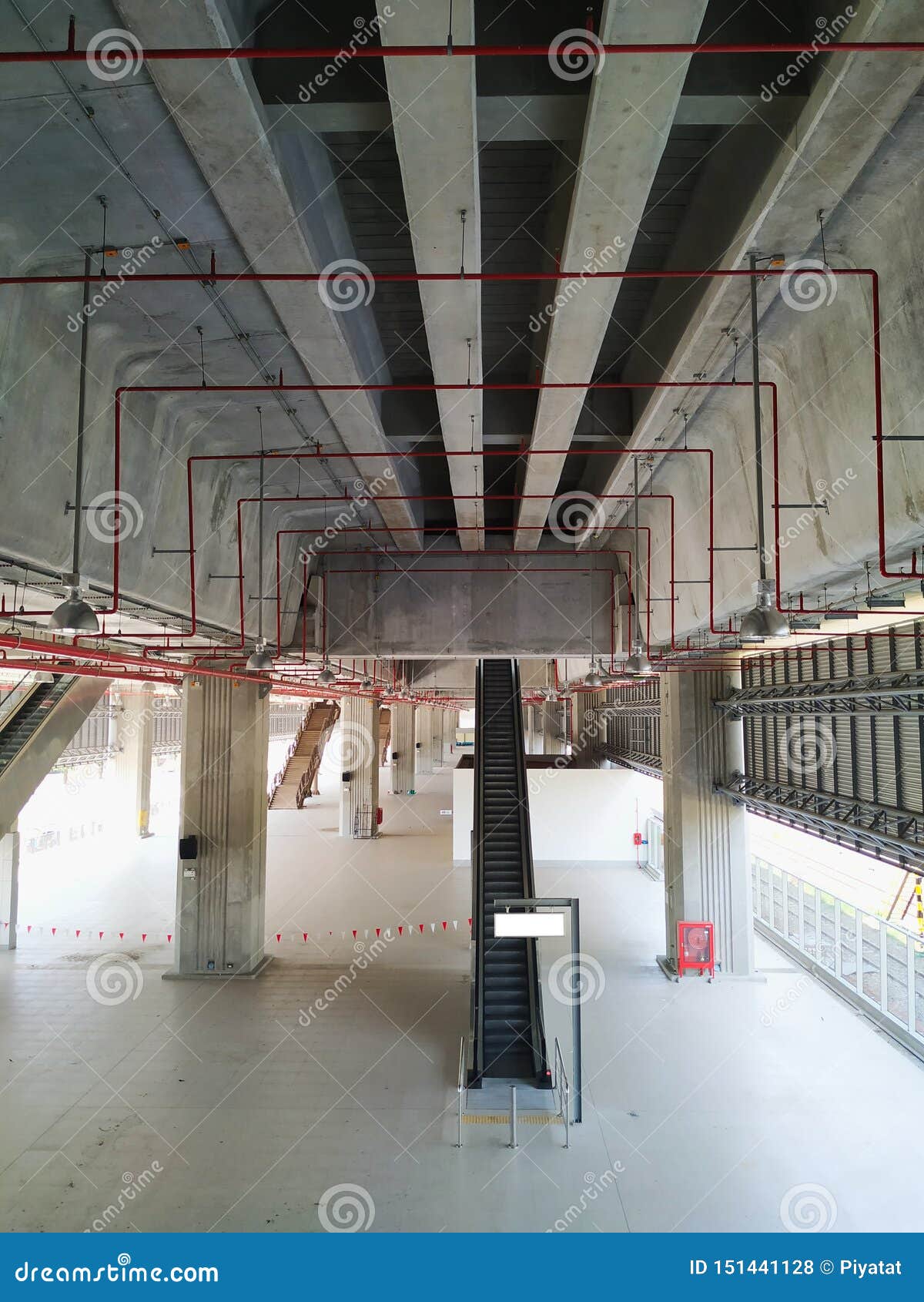 Interior View of New Building Stock Photo - Image of station, empty ...