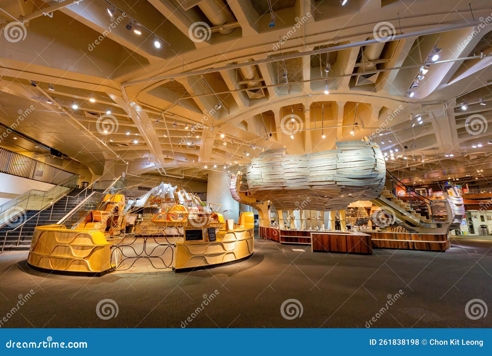 Interior View of the New York Hall of Science Editorial Stock Photo ...