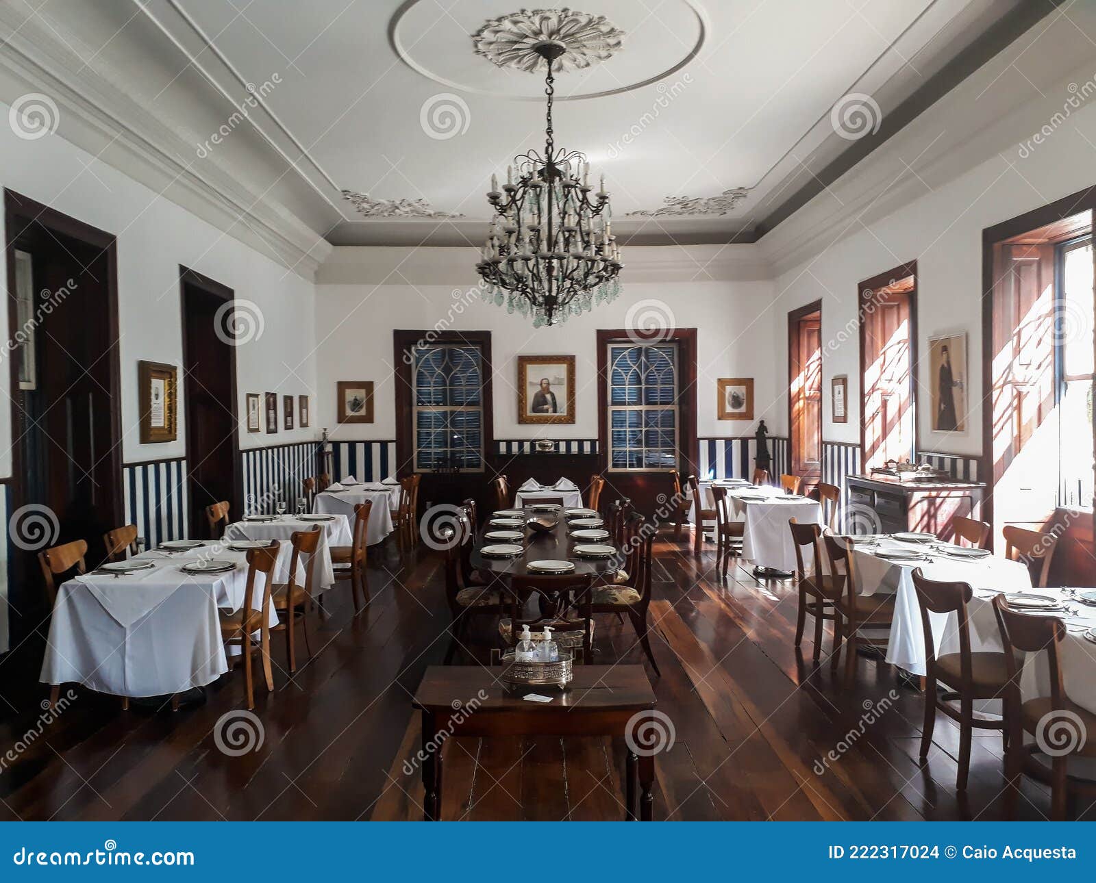 Interior View of an Old-fashioned Decorated Restaurant Stock Photo ...