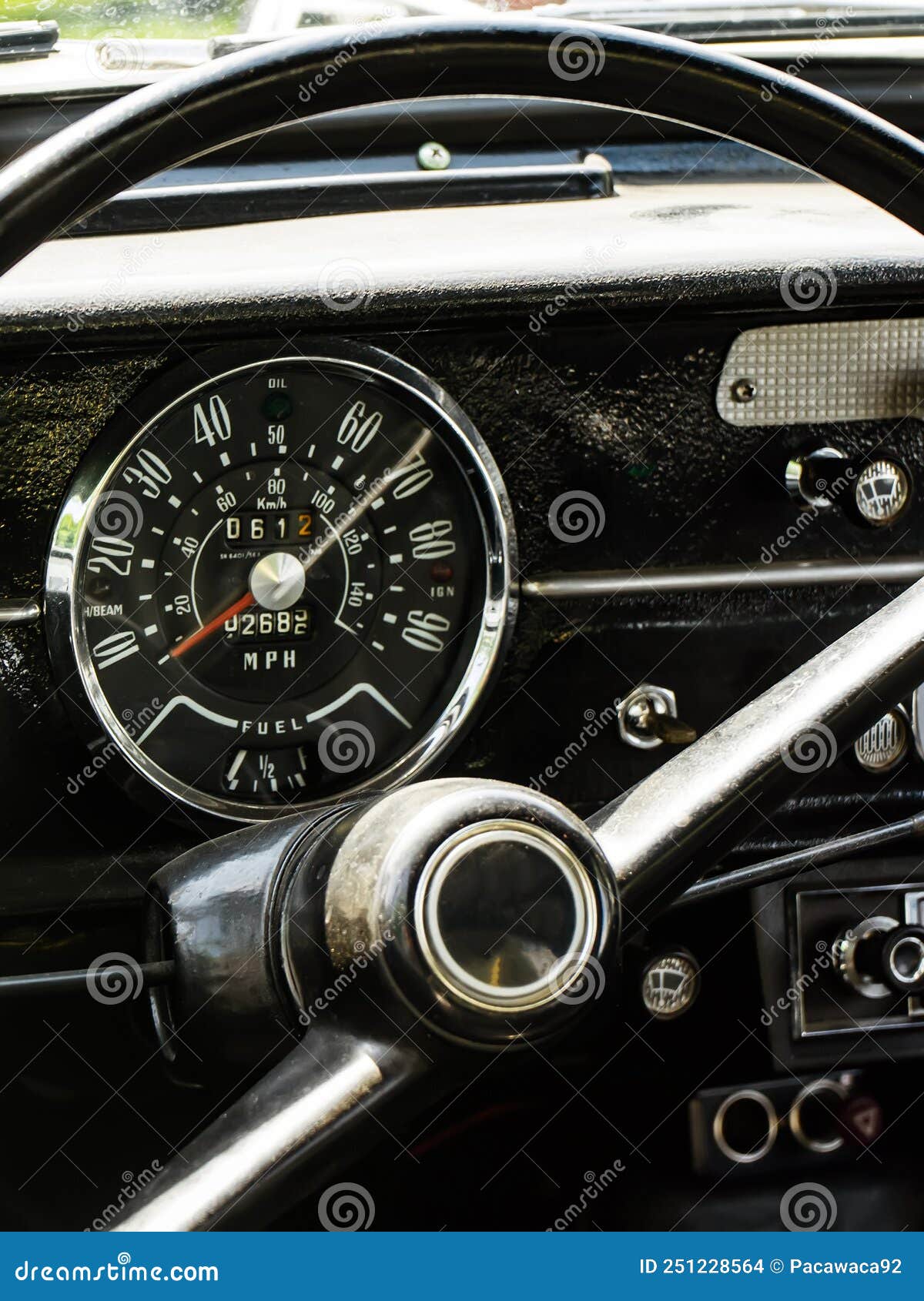 Dashboard Of A Classic Car Royalty-Free Stock Photo | CartoonDealer.com ...